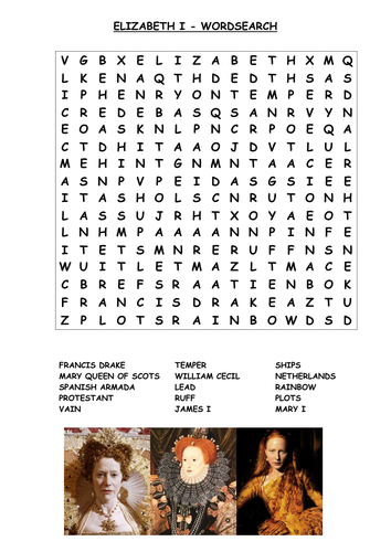 The Tudors Word Search Pack | Teaching Resources