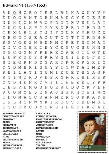 The Tudors Word Search Pack | Teaching Resources