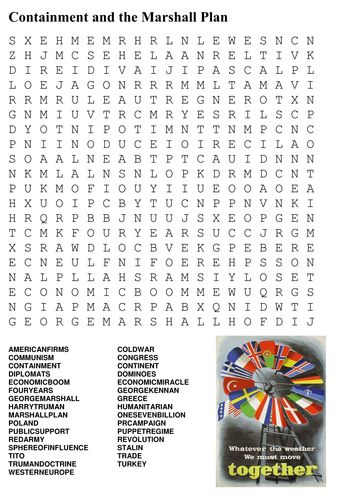 Cold War Word Search Pack | Teaching Resources