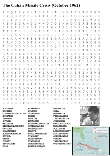 Cold War Word Search Pack | Teaching Resources
