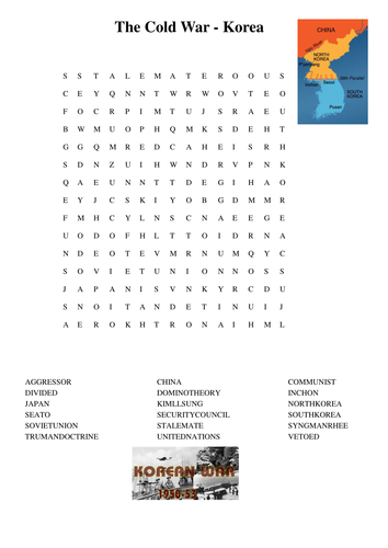 Cold War Word Search Pack | Teaching Resources