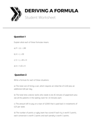 Deriving a Formula - Complete Lesson | Teaching Resources
