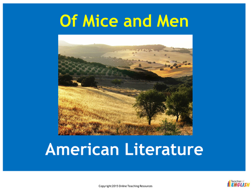 Of Mice and Men - PowerPoint and worksheets | Teaching Resources