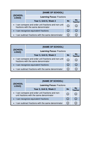 36 Year 3 Weekly Pupil Success Criteria - Maths | Teaching Resources