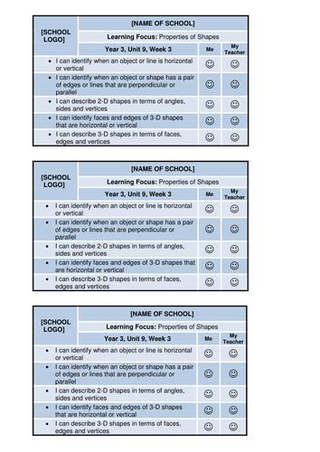 36 Year 3 Weekly Pupil Success Criteria - Maths | Teaching Resources