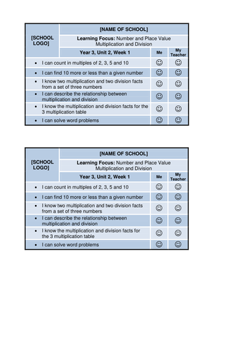 36 Year 3 Weekly Pupil Success Criteria - Maths | Teaching Resources
