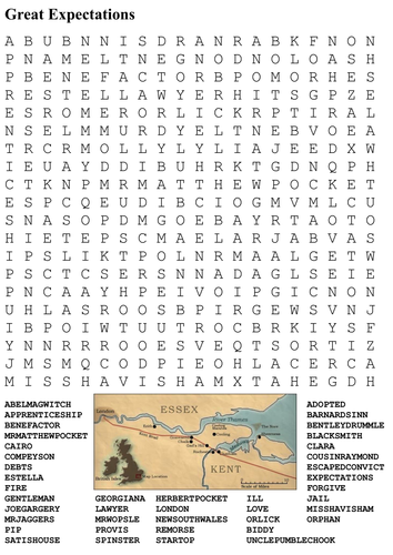 Great Expectations Word Search | Teaching Resources