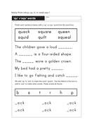 Making Words with qu, squ, sw, tw | Teaching Resources