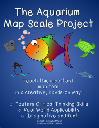 The Aquarium Map Scale Project: Geography: Map Skills: Substitute ...