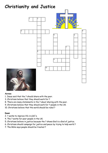 Christianity (Christian) Crosswords for Religious Studies Pack of 8 ...