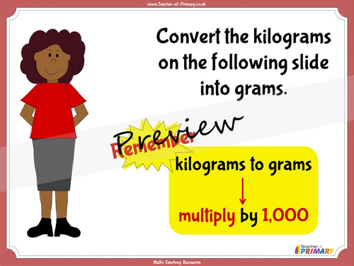 Converting and Comparing Units of Mass - Year 4 | Teaching Resources