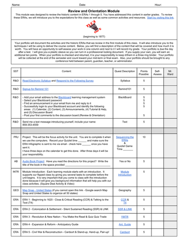 Unit Plan - Reviewing US History - the beginning to 1877 | Teaching ...