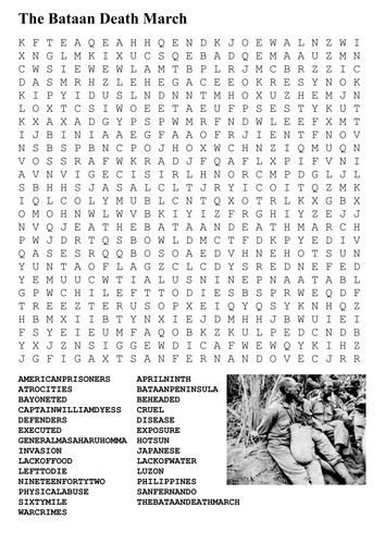 The USA and World War Two Word Search Pack | Teaching Resources