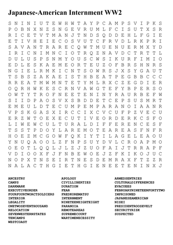 The USA and World War Two Word Search Pack | Teaching Resources