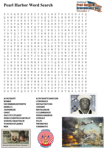 The USA and World War Two Word Search Pack | Teaching Resources