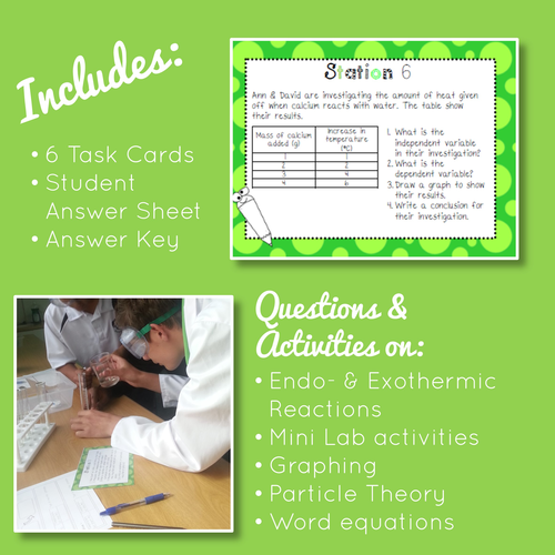 Endothermic and Exothermic Reactions | Teaching Resources