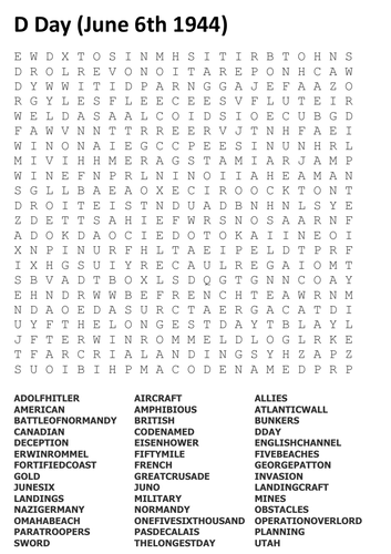 Great Britain and World War Two Word Search Pack | Teaching Resources