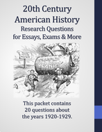 20th Century American History - 1920-1929 - 20 Research Questions ...