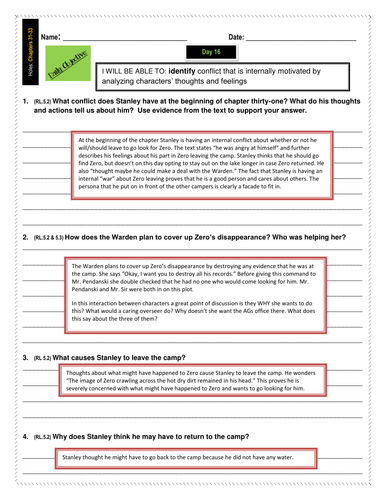 Holes Novel Study | Teaching Resources