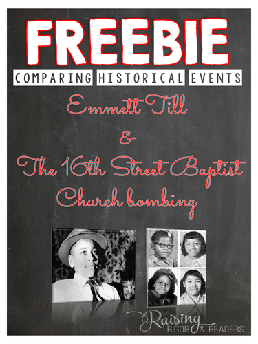 FREEBIE - Emmett Till and the 16th Street Bombing | Teaching Resources