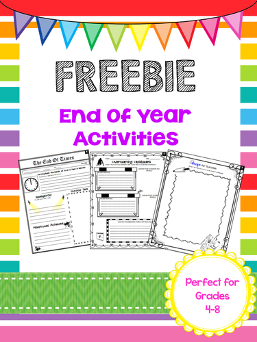 FREEBIE - End of the Year Activities | Teaching Resources