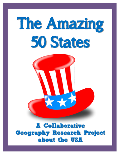The Amazing 50 States - Geography Research Project - United States of ...