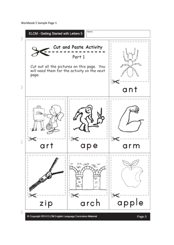 Alphabet Cut and Paste Activities ((59 pages) | Teaching Resources