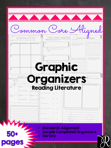 Common Core Aligned Reading Literature Graphic Organizers | Teaching ...