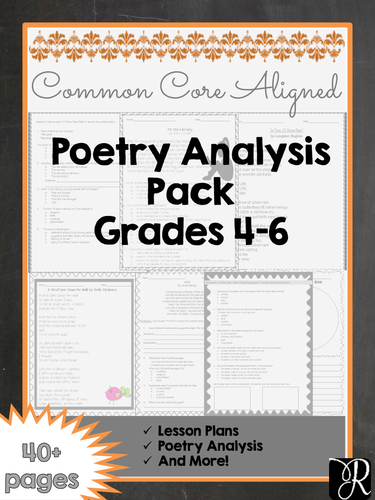 Rigorous Common Core Aligned Poetry Bundle | Teaching Resources