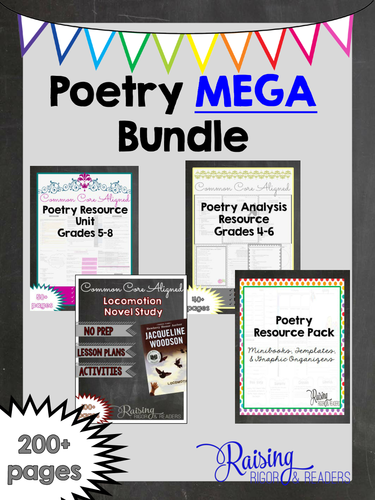 Rigorous Common Core Aligned Poetry Bundle | Teaching Resources