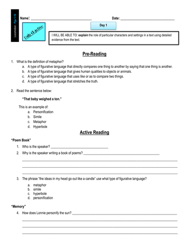 Rigorous Common Core Aligned Poetry Bundle | Teaching Resources