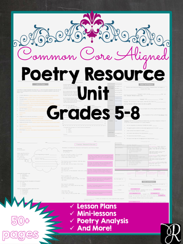 Rigorous Common Core Aligned Poetry Bundle | Teaching Resources