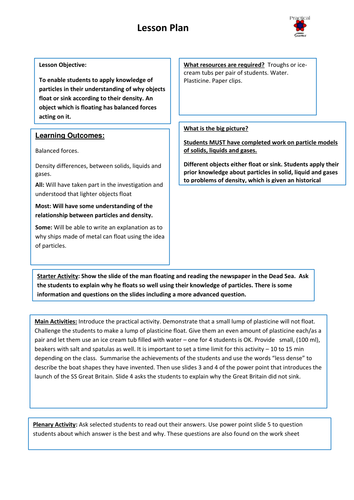 Balanced Forces Lab | Teaching Resources