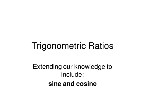 Maths KS3 and KS4 - trigonometry of right-angled triangles. Everything ...