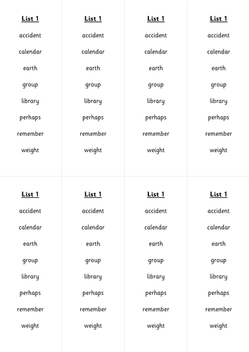 Y3 and Y4 National Curriculum Spellings - The Complete Set! | Teaching ...