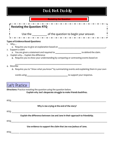 Bud, Not Buddy Novel Unit | Teaching Resources