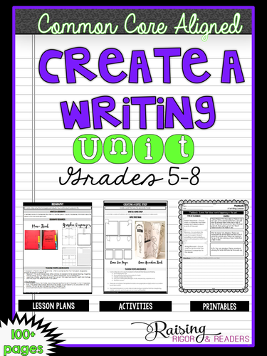 Create a Writing Unit: BUNDLE | Teaching Resources