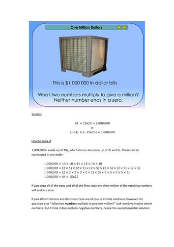 Intermediate Maths Puzzles #1 | Teaching Resources
