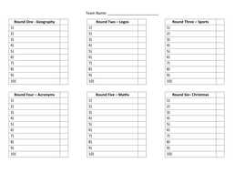 Christmas Quiz #1 | Teaching Resources