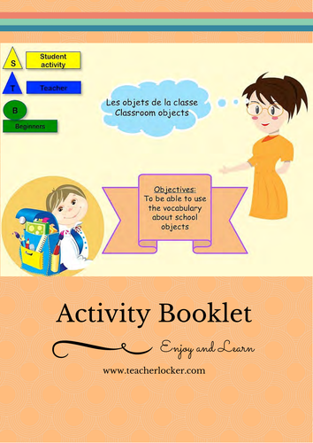 French school objects lesson + activity (NO PREP)/ Les objets de la ...