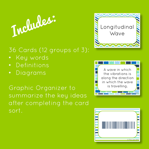 Waves Card Sort & Graphic Organizer | Teaching Resources