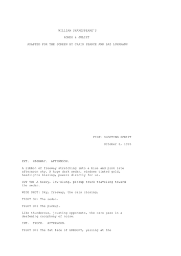 Romeo and Juliet [Shakespeare + Modern Text + Film Script] - William ...