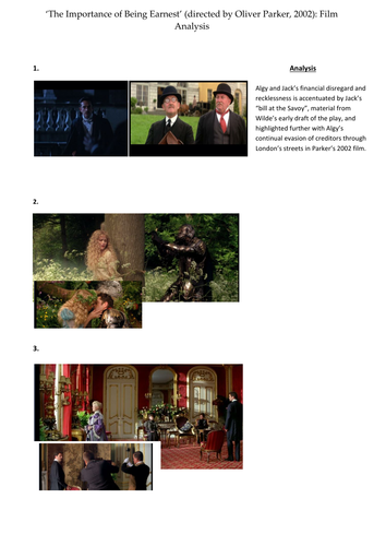 "The Importance of Being Earnest" (Oscar Wilde) | Teaching Resources