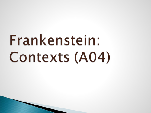"Frankenstein" (Mary Shelley) | Teaching Resources