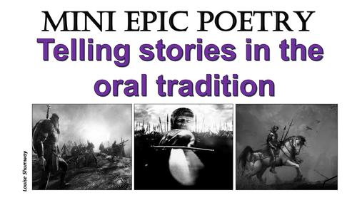 Mini-Epic poetry Writing | Teaching Resources