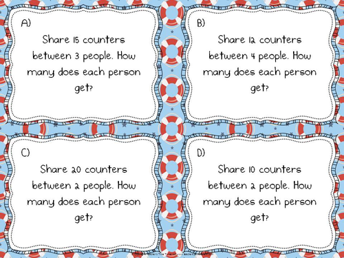 Division printables - Pirate themed | Teaching Resources