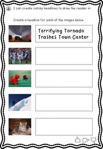 Newspaper Journalistic Writing Lesson Bundle | Teaching Resources