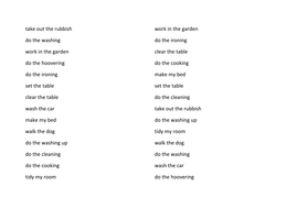 Chores in German | Teaching Resources