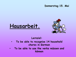Chores in German | Teaching Resources