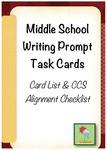Writing Prompt Task Cards ~ Argument, Narrative & Informative Texts ...